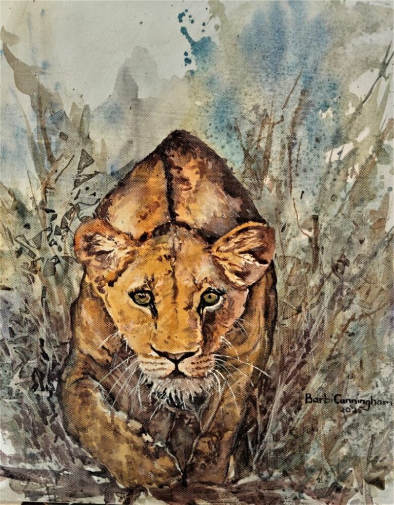 Silent Stare – Watercolor Art Southern Africa